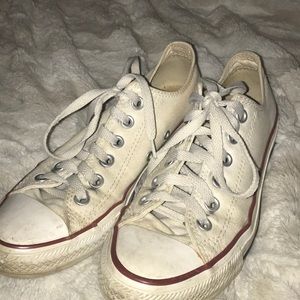Converse | Shoes | Distressed White Converse | Poshmark